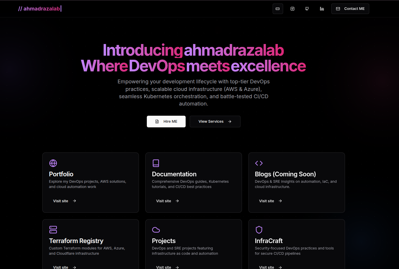 Ahmad Raza | DevOps Engineer & Cloud Automation Expert